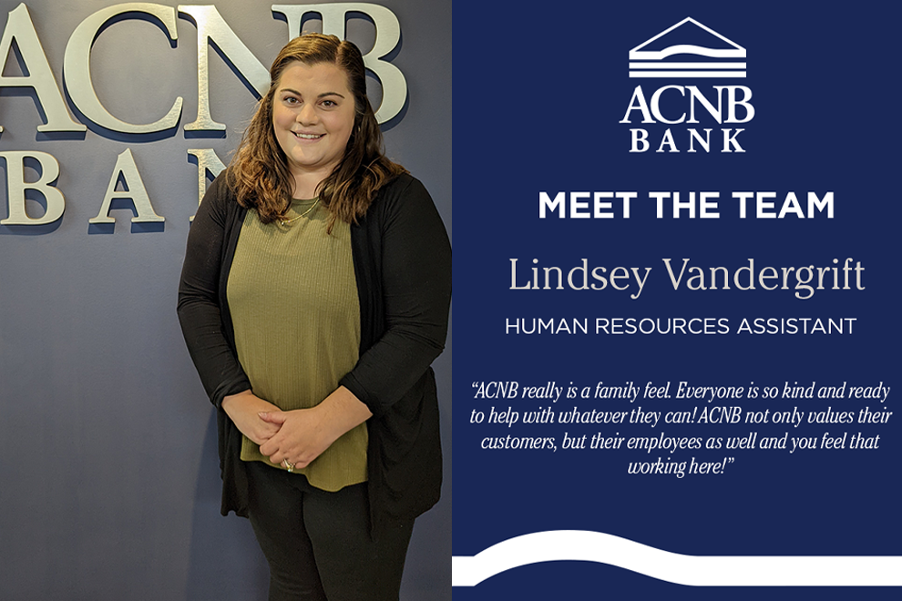 Employee Spotlight: Get to know Lindsey Vandergrift | ACNB Bank