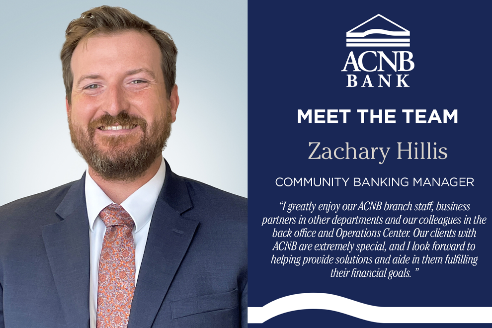 Employee Spotlight: Get to know Zachary Hillis | ACNB Bank