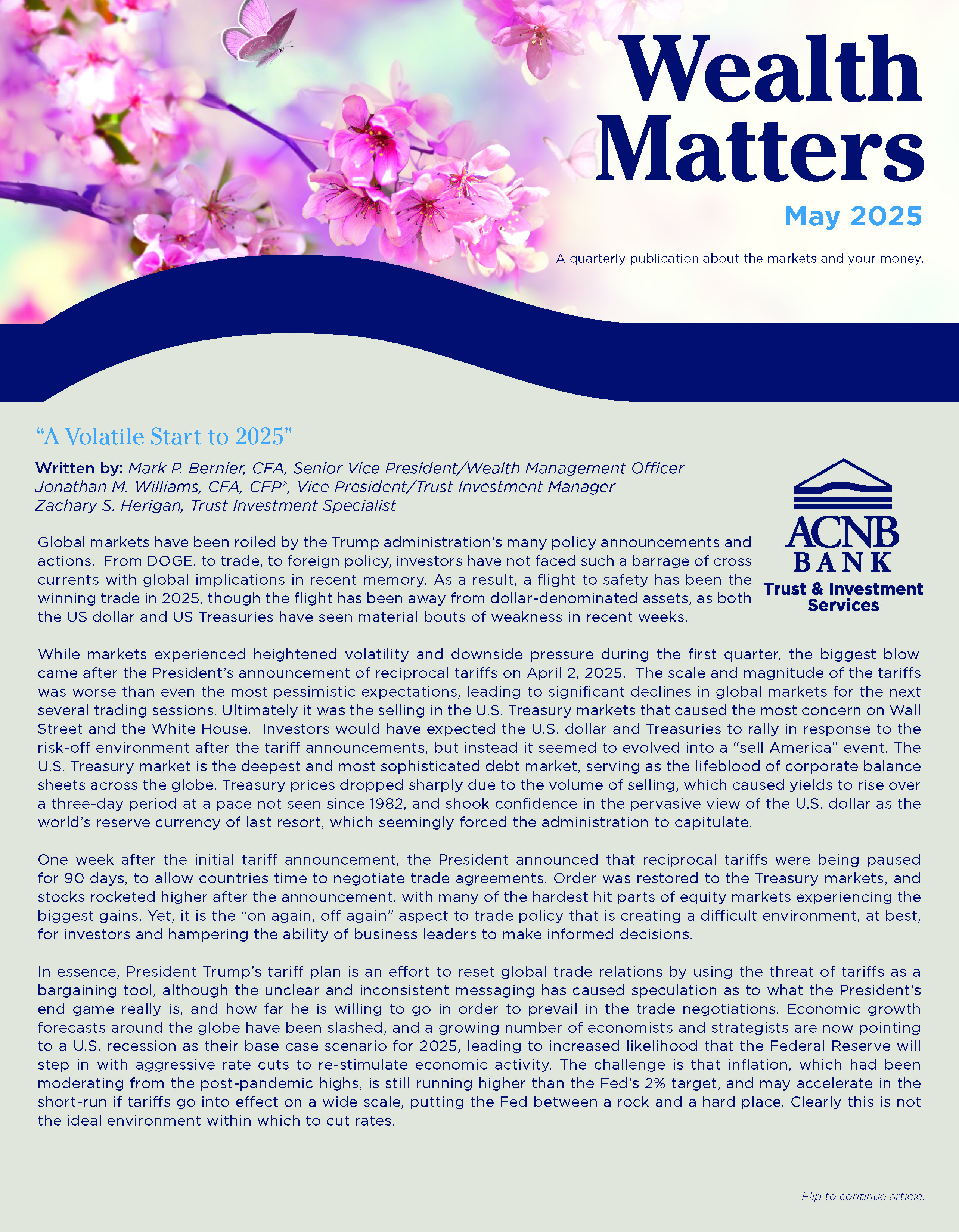 Wealth Matters Newsletters | ACNB Bank