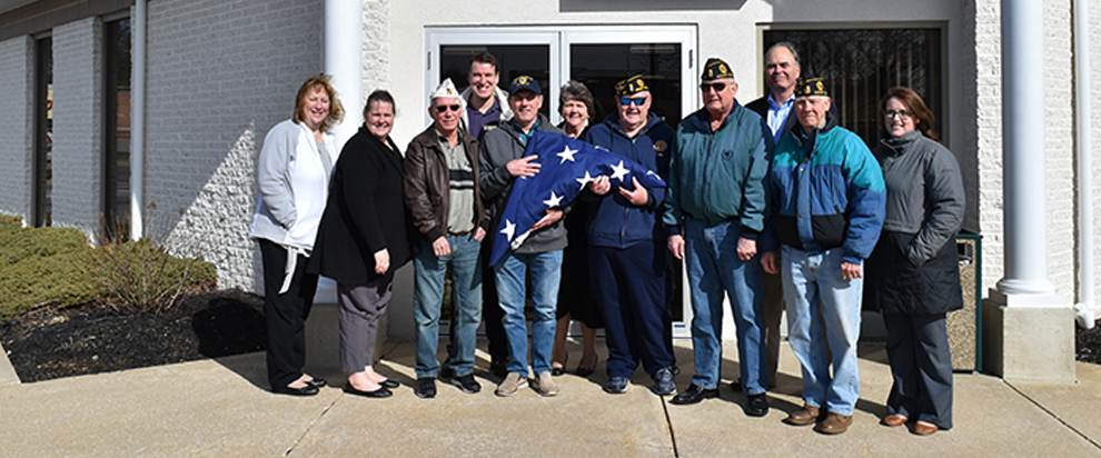 A dedication and flag raising ceremony | ACNB Bank