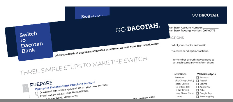 Switch Kit | Dacotah Bank