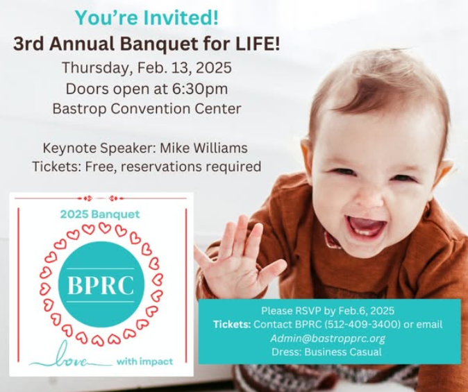 3rd Annual Banquet for LIFE! | First National Bank of Bastrop