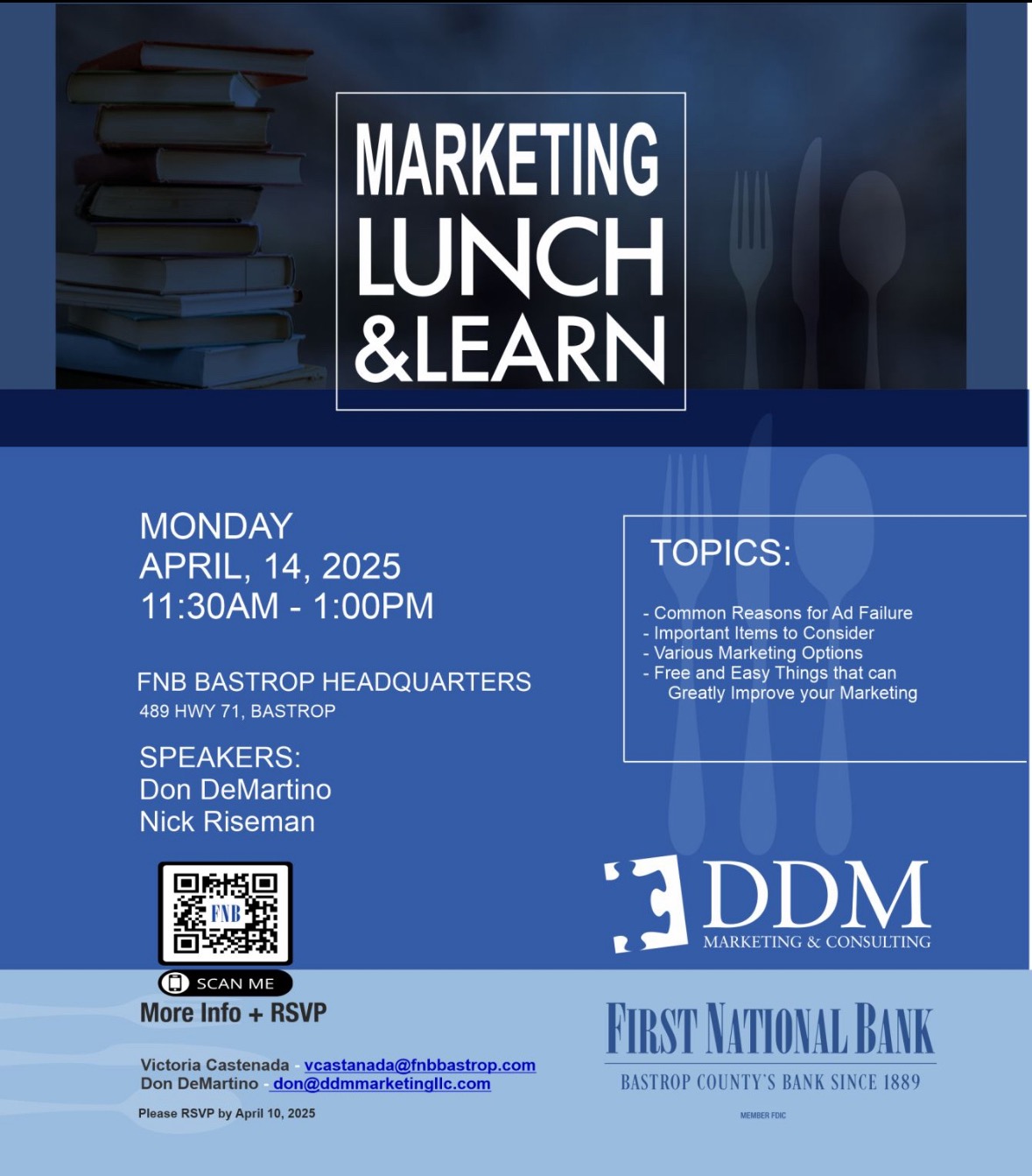 Marketing Lunch & Learn | First National Bank of Bastrop