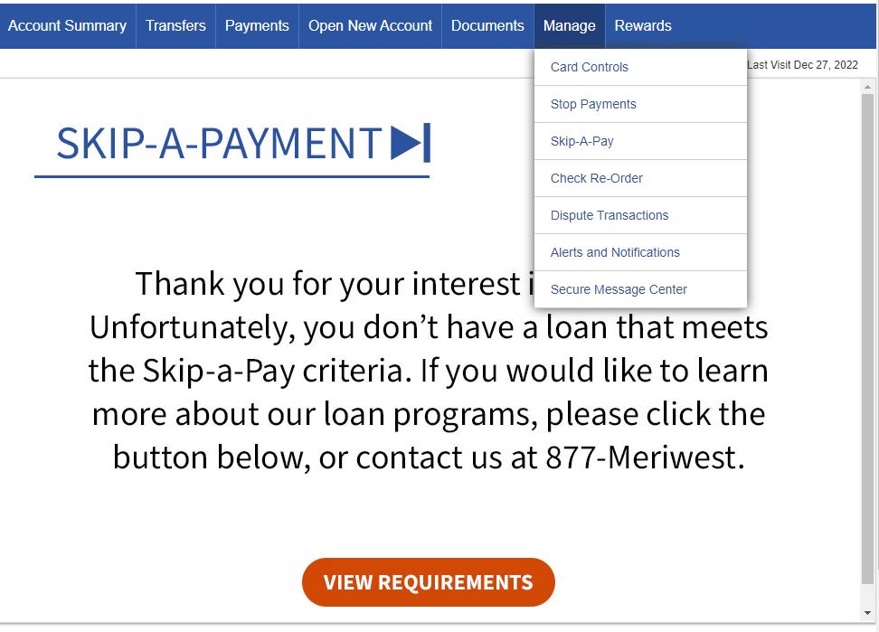 Skip-a-Pay | Meriwest Credit Union
