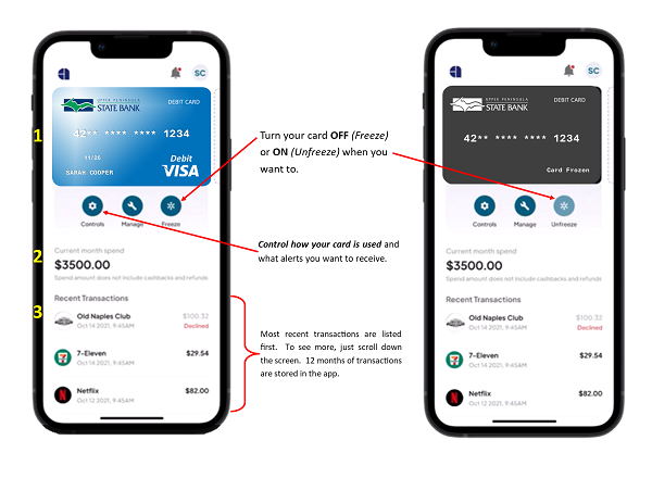 Debit Controls | Upper Peninsula State Bank