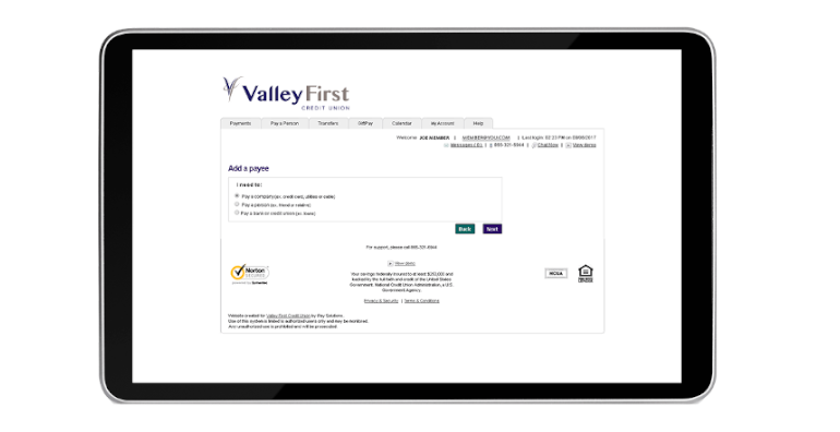 Online and Mobile Banking | Valley First Credit Union